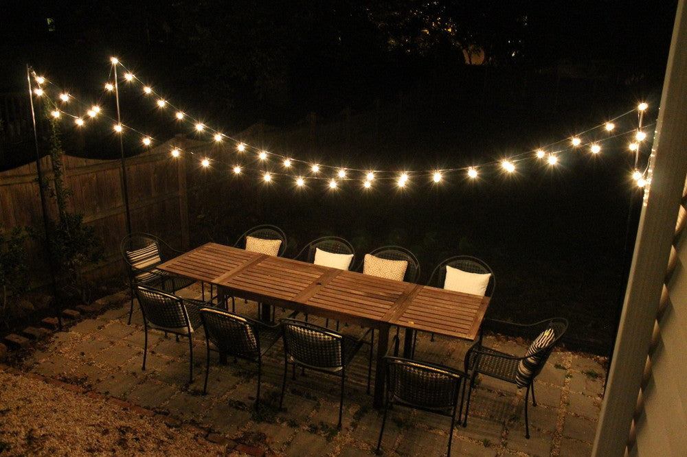 GloBrite Solar Powered Outdoor Retro Bulb String Lights – Dynergy