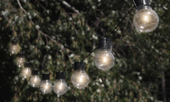 GloBrite Solar Powered Outdoor Retro Bulb String Lights – Dynergy