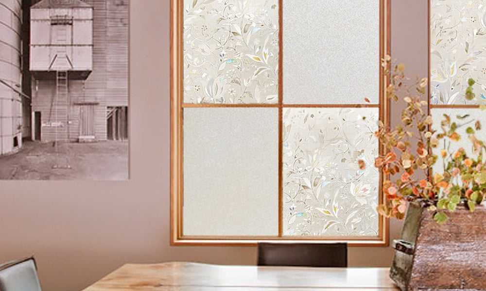 Stained Privacy Window Film - Mosaic & Floral Designs – Dynergy